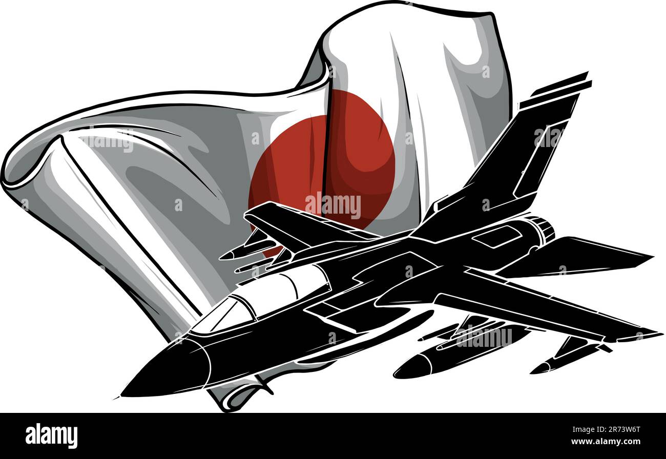 Vector illustration of Cartoon Military Jet Fighter Plane Stock Vector ...