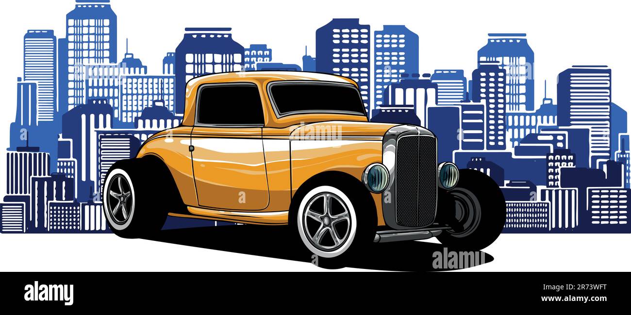 draw of hot rod car vector illustration design Stock Vector Image & Art ...