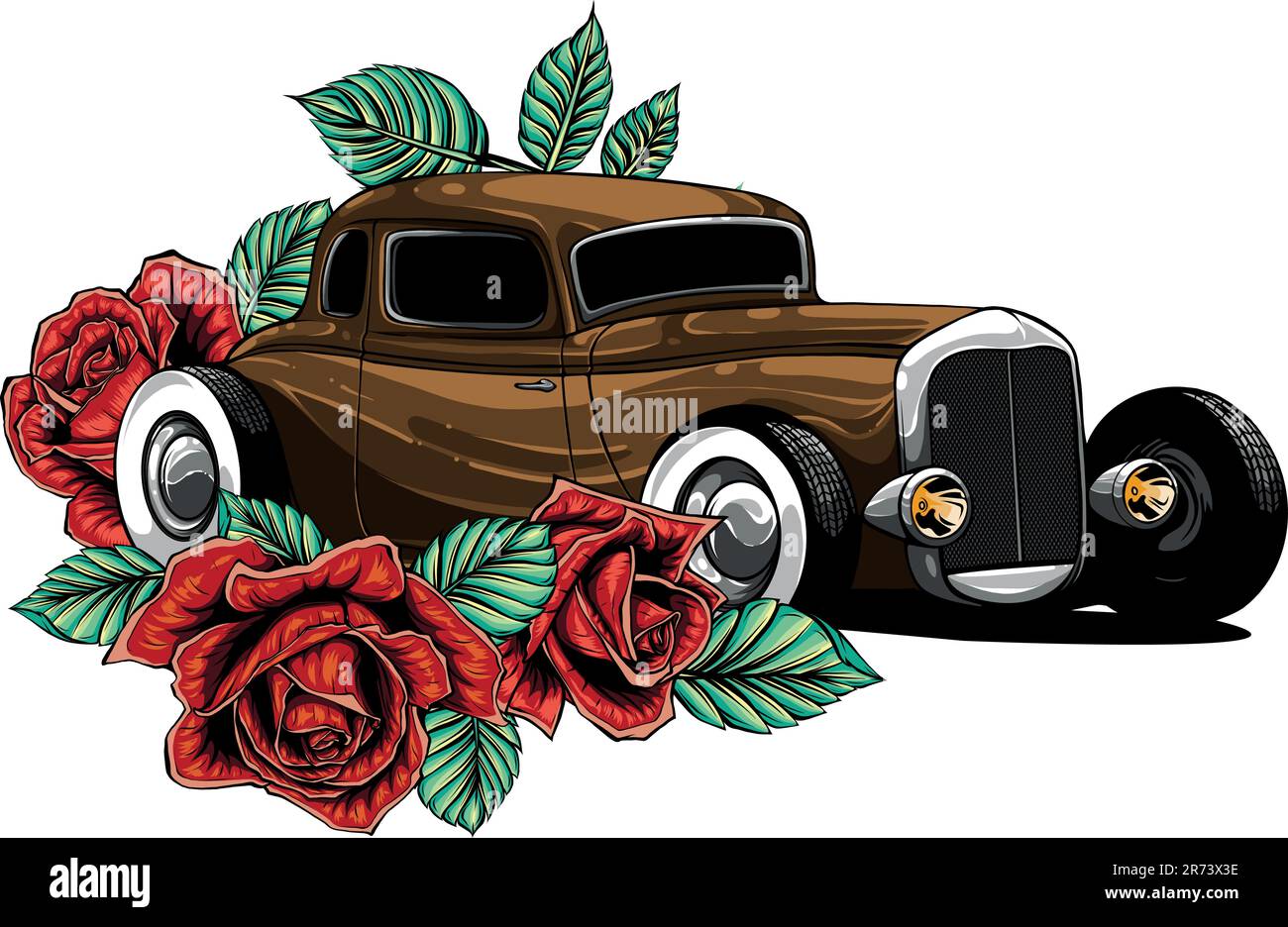 draw of hot rod car vector illustration design Stock Vector Image & Art ...