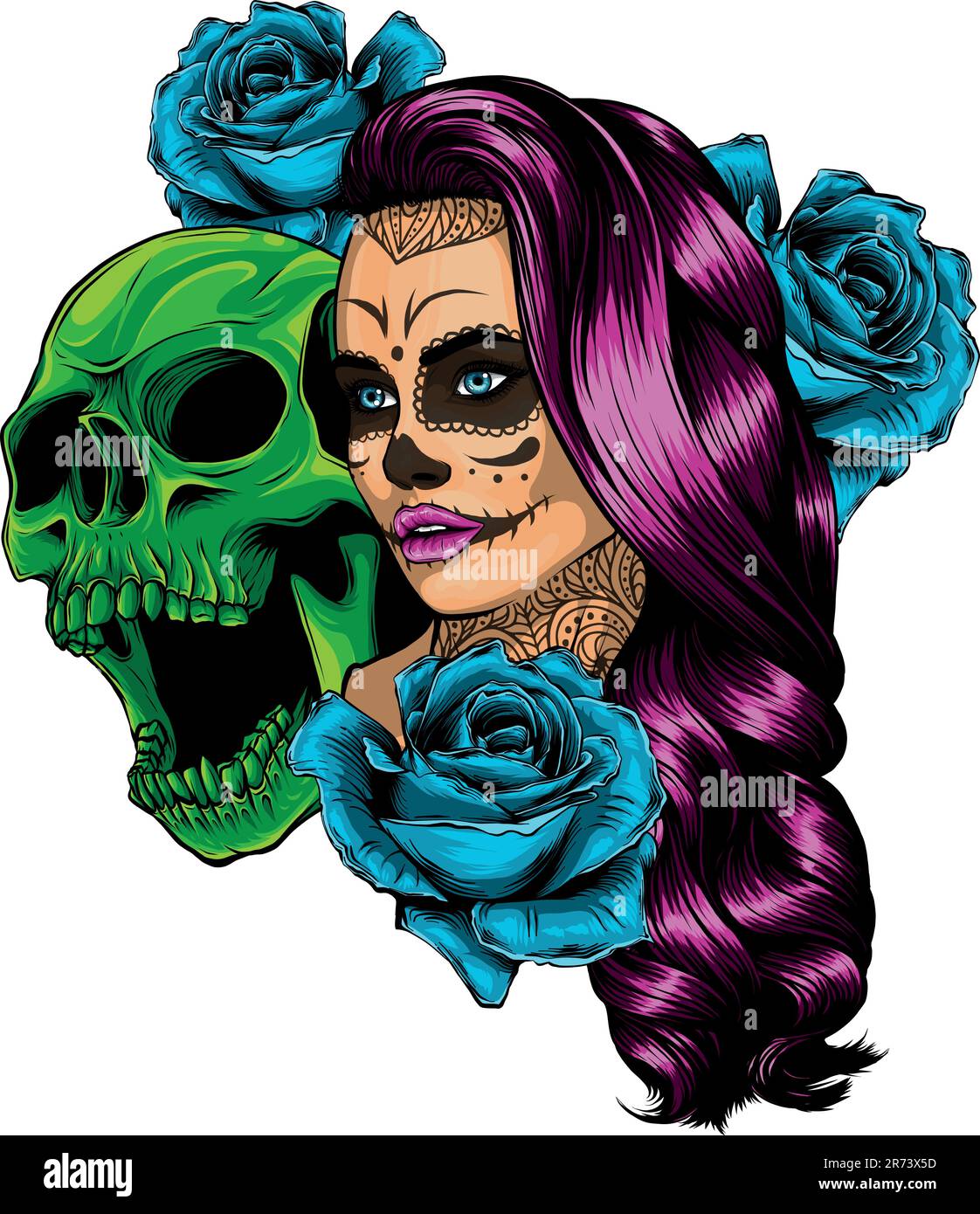 Draw Of Dead Girl Vector Illustration Design Stock Vector Image And Art Alamy