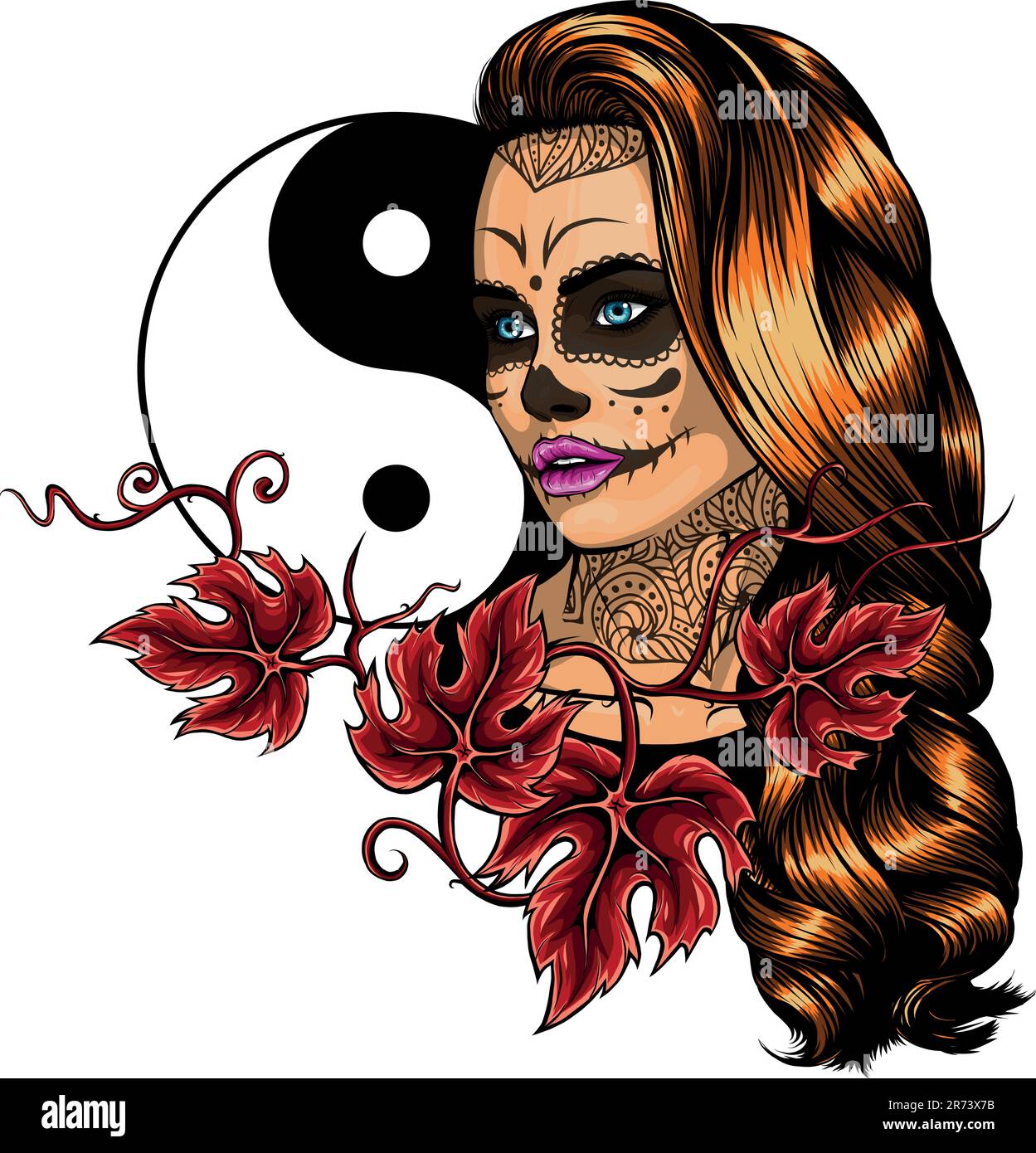 draw of Dead girl vector illustration design Stock Vector Image & Art ...