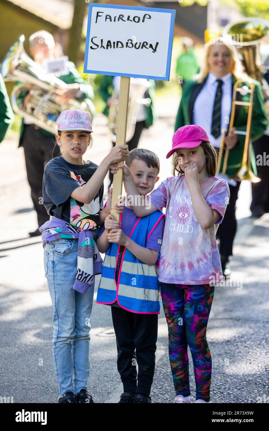 Whit Friday Brass Band contests. PIC shows Friezland contest Stock ...