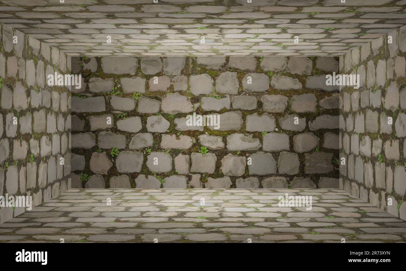 modern grunge 3d wall and floor texture room interior background Stock ...
