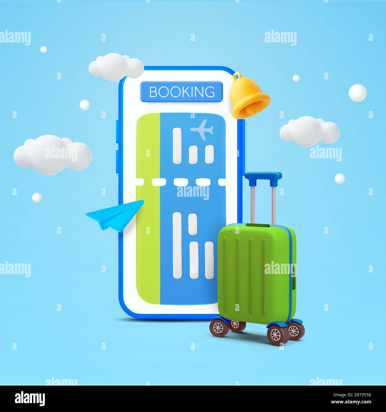 3d luggage suitcase mobile Stock Vector Images - Alamy