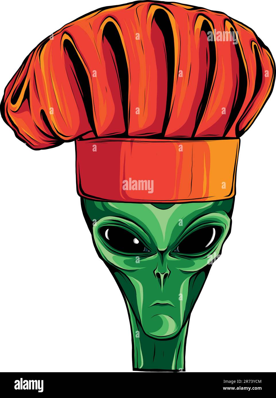 Alien head. vector illustration design of extraterrestrial humanoid ...