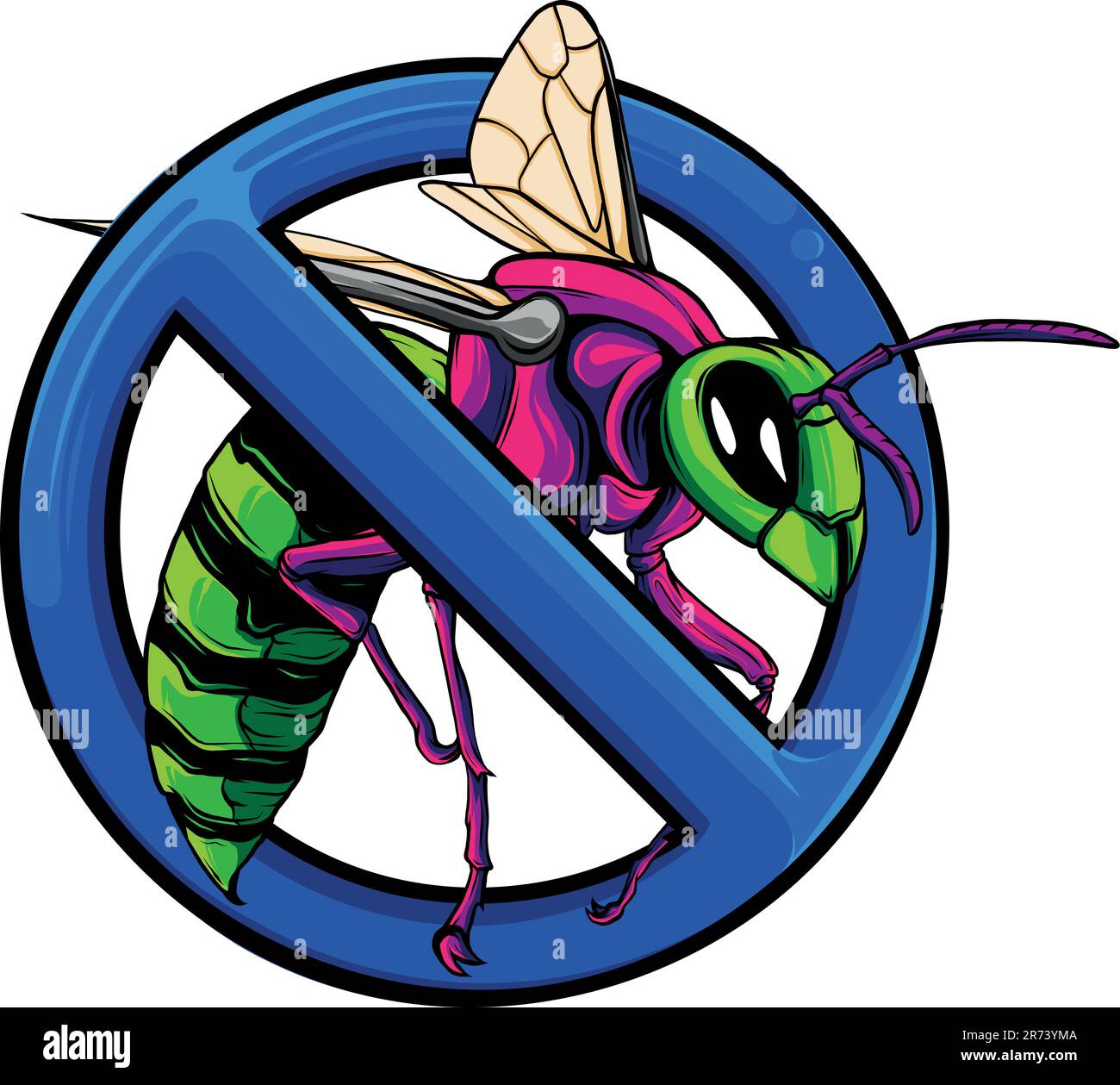 draw of colored bee vector illustration design Stock Vector Image & Art ...