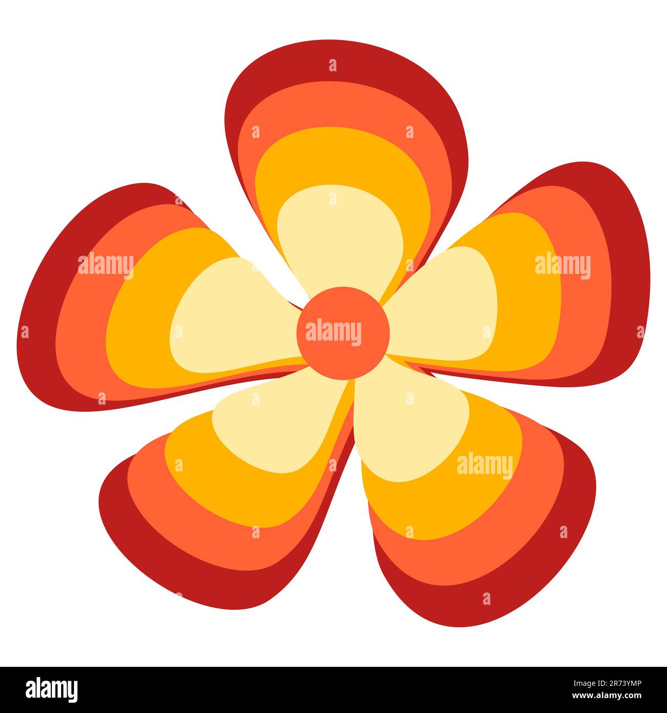 Colorful paper close-up flower. Design element. Vector illustration ...