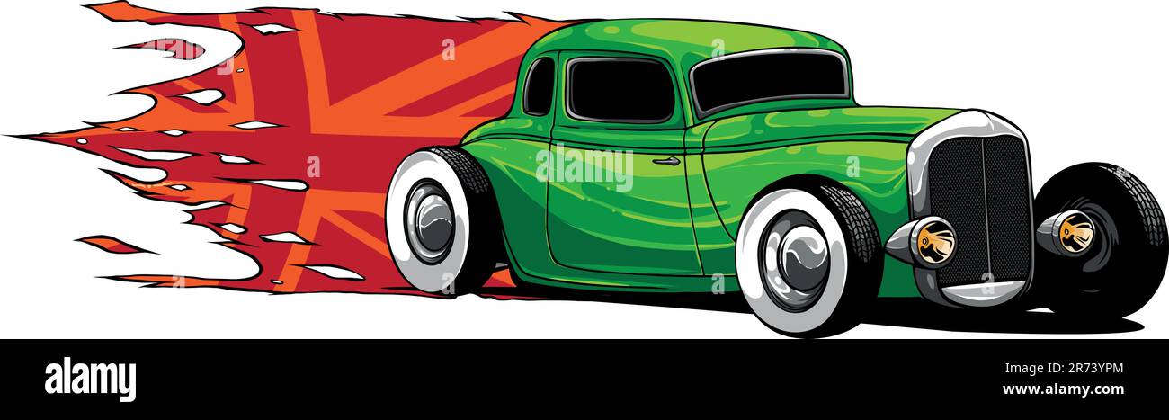 draw of hot rod car vector illustration design Stock Vector Image & Art ...