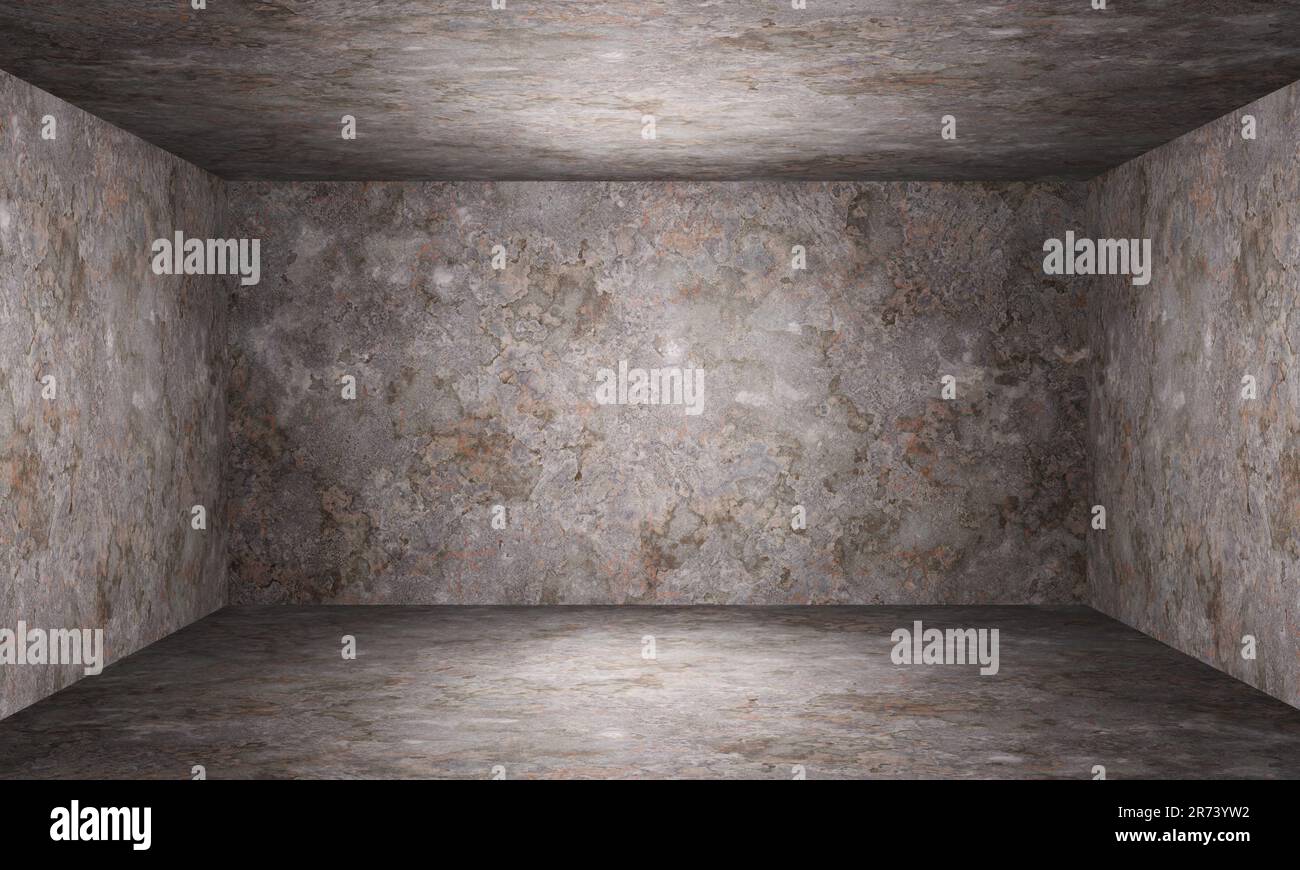modern grunge 3d wall and floor texture room interior background Stock ...