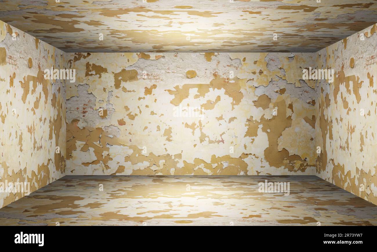 modern grunge 3d wall and floor texture room interior background Stock ...