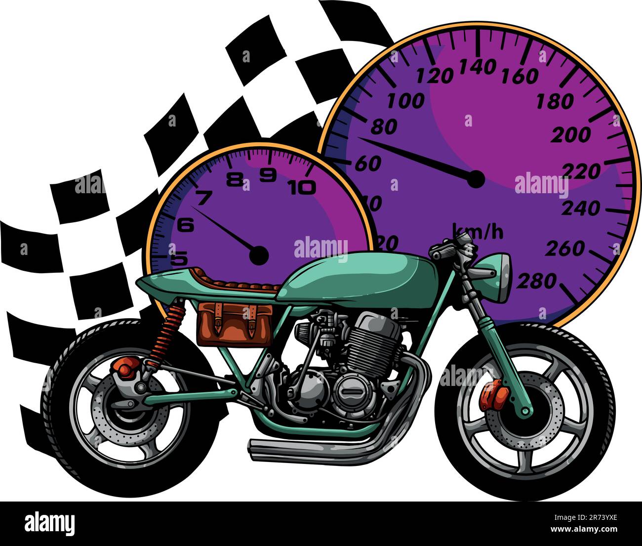 Cafe Racer Logo Vector