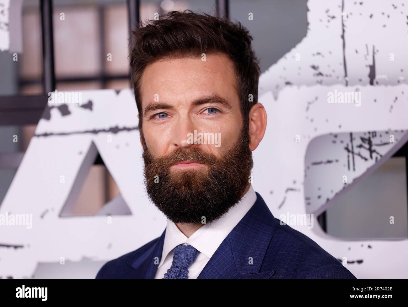 New York, United States. 12th June, 2023. Sam Hargrave arrives on the ...