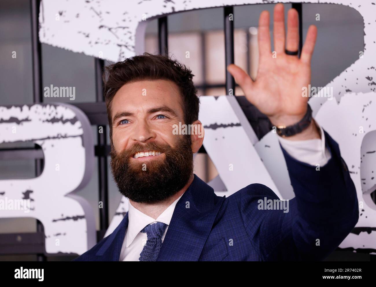 New York, United States. 12th June, 2023. Sam Hargrave arrives on the ...