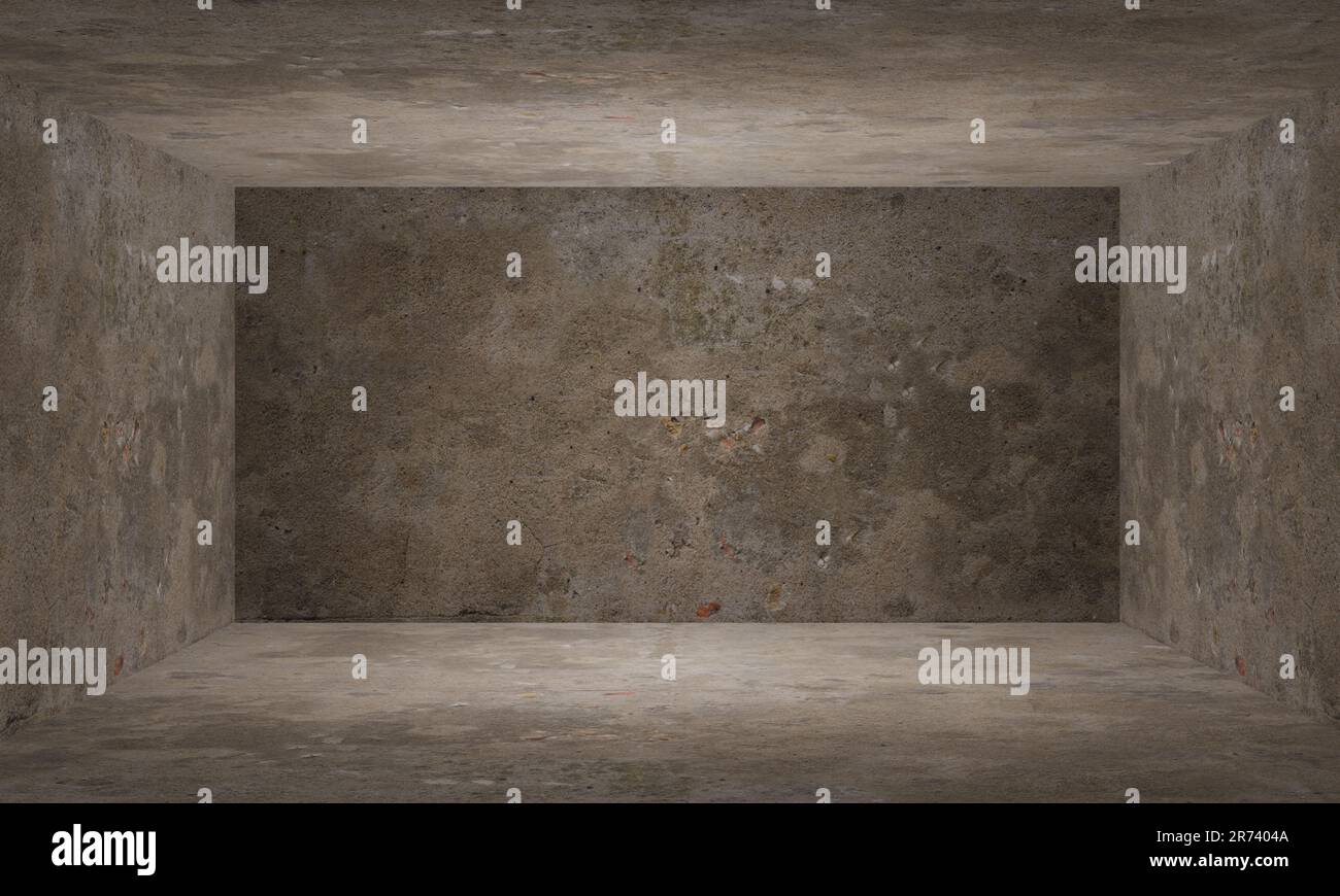 modern grunge 3d wall and floor texture room interior background Stock ...