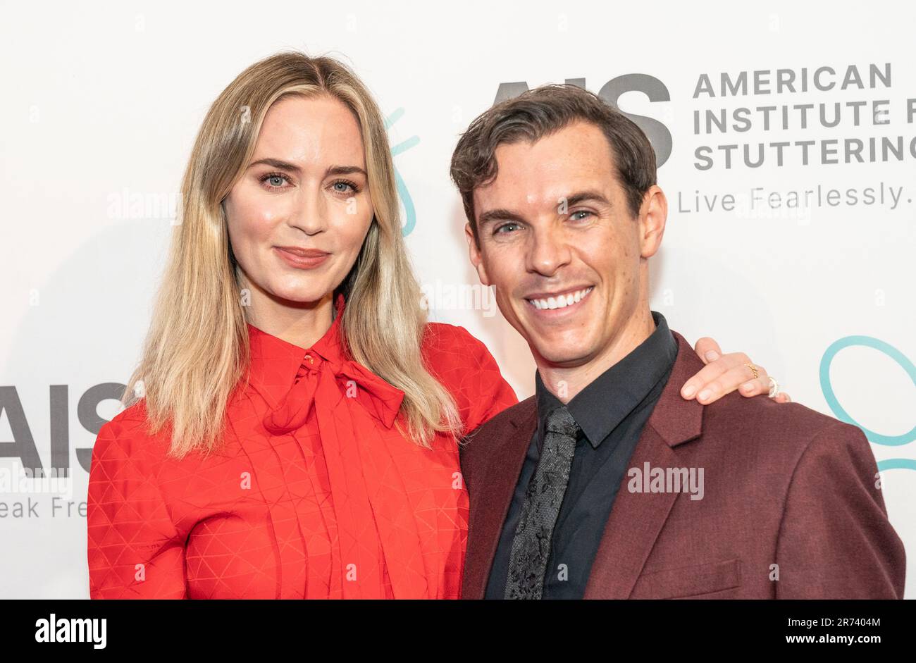 Emily Blunt and Marc Winski attend American Institute for Stuttering ...