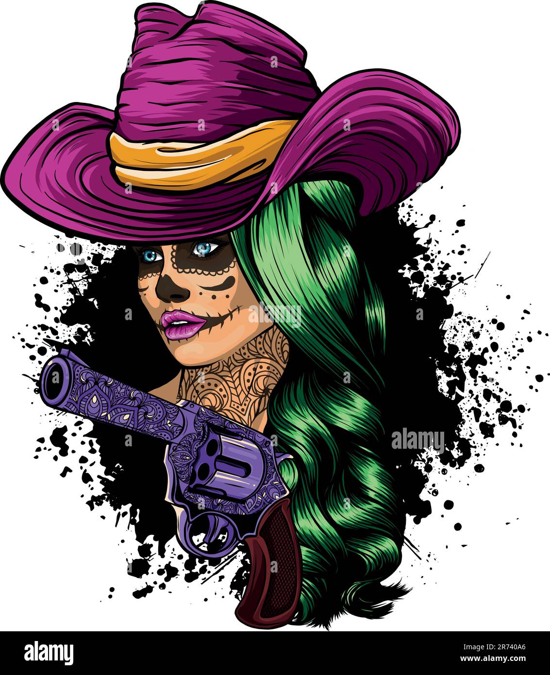 Mexican Bandit Cartoon Girl