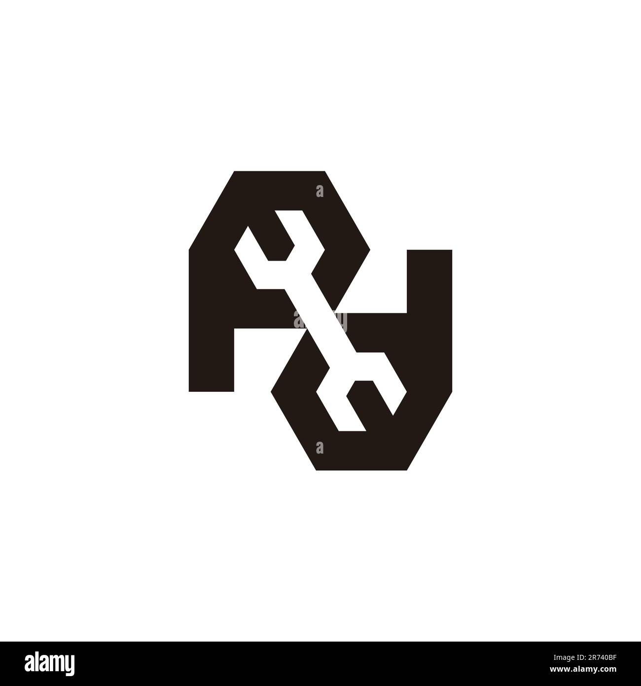 letter pd wrench simple geometric logo vector Stock Vector Image & Art ...