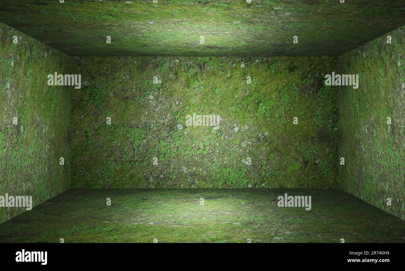 modern grunge 3d wall and floor texture room interior background Stock ...