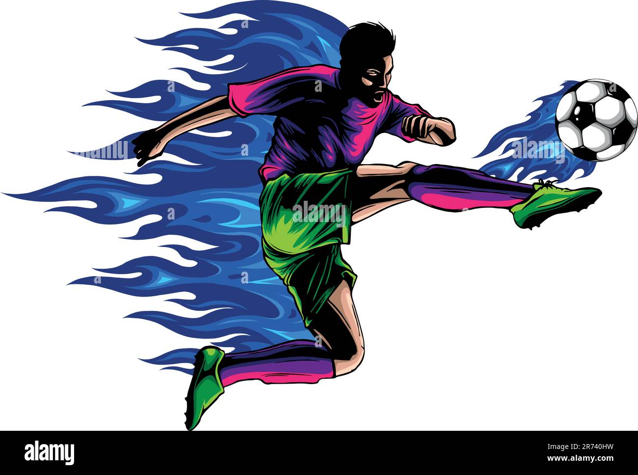 Football Player Kicking Ball Clipart at Dorthy Reed blog