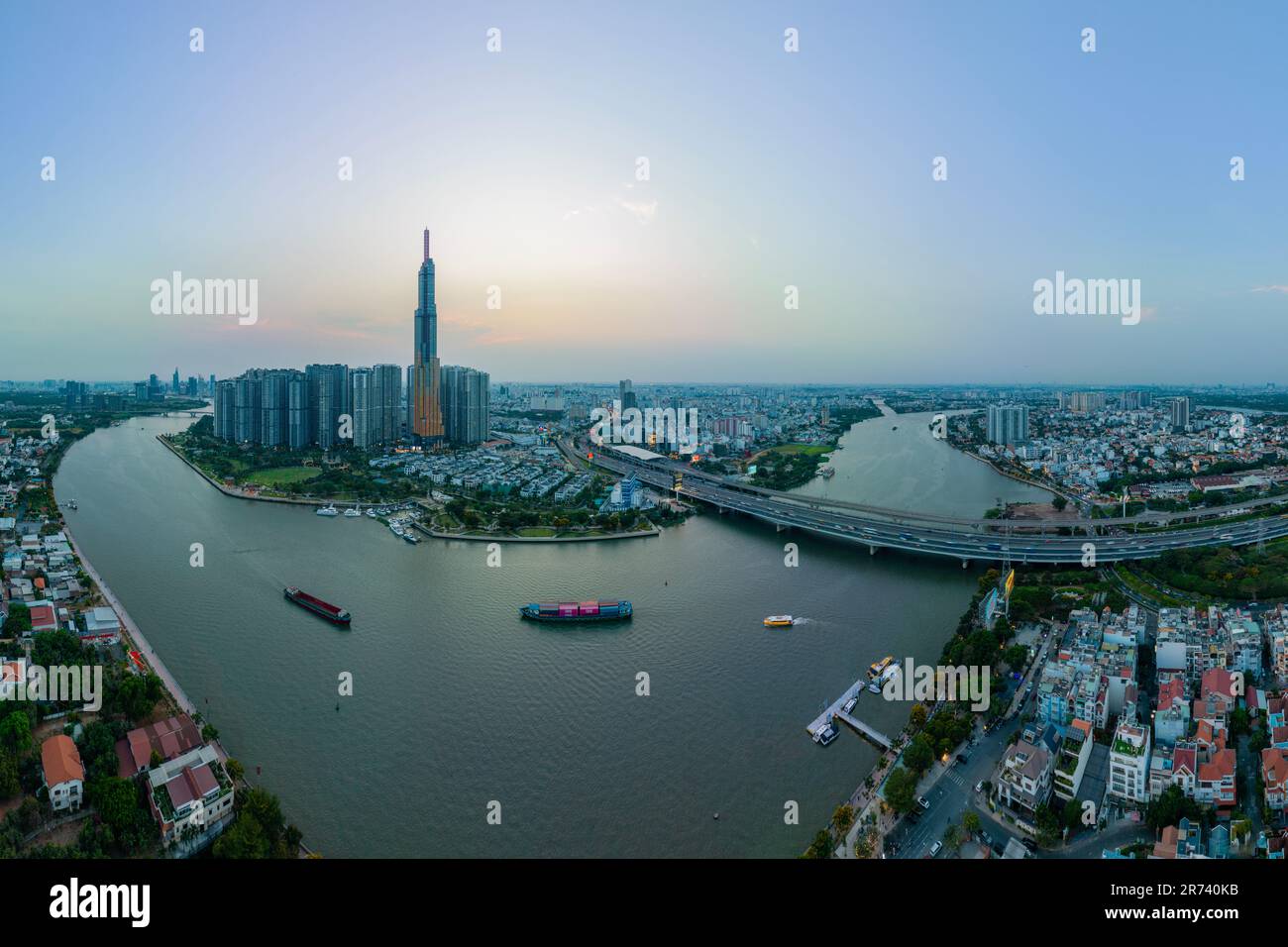 March 12, 2023: panoramic view of Landmark residential area, where 81 ...