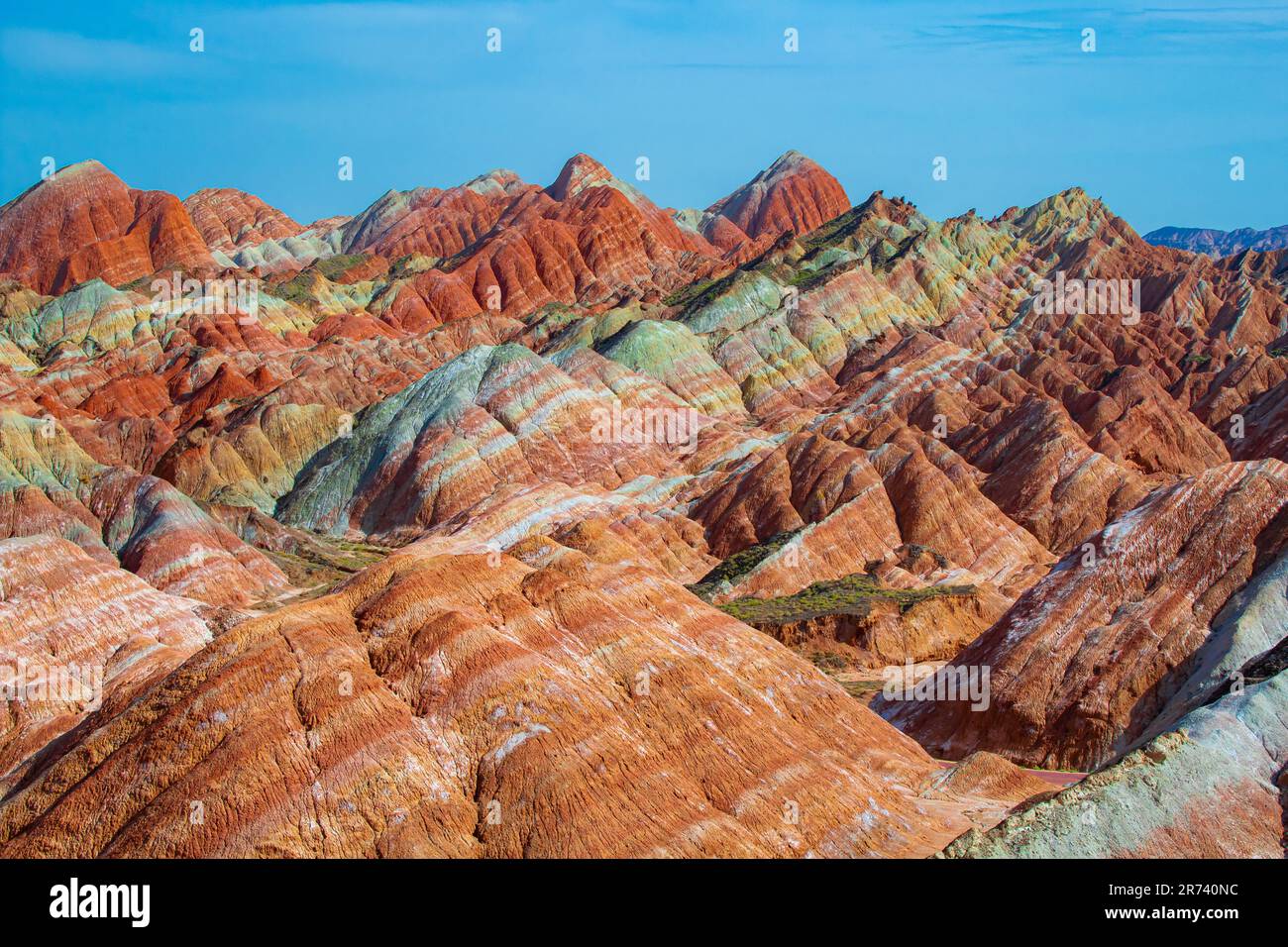 Rainbow mountain. Zhangye Danxia National Geopark, Gansu, China ...