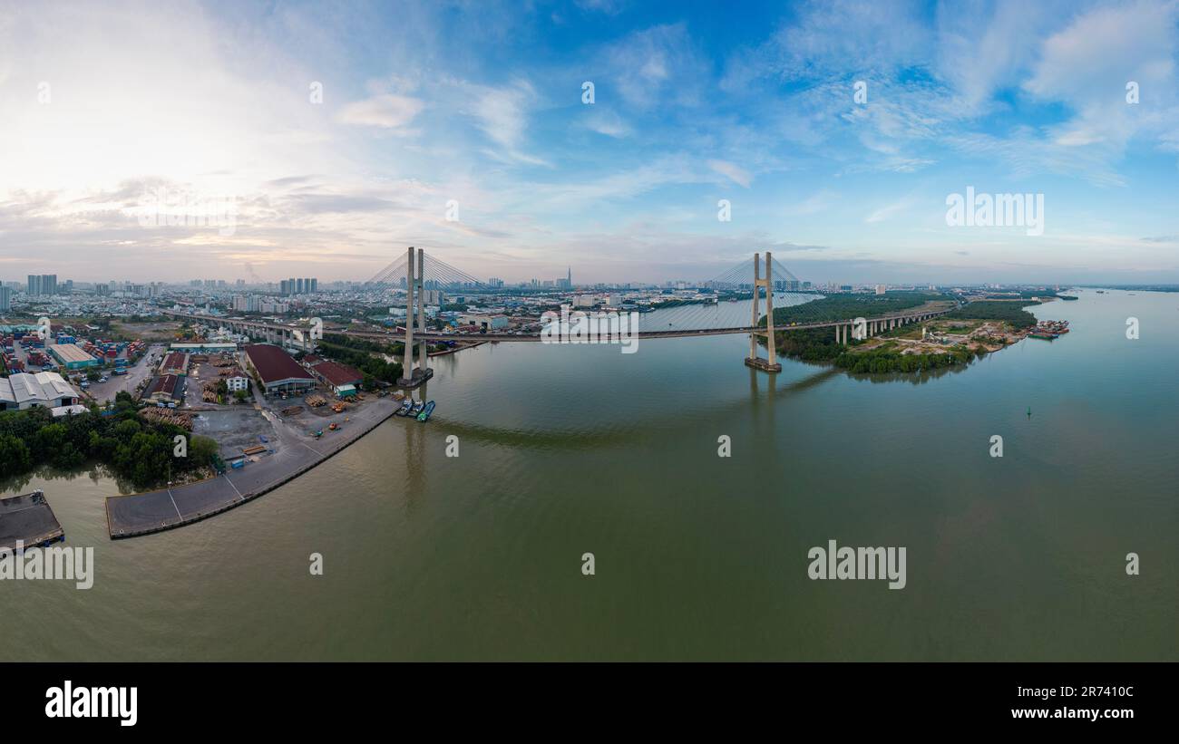 April 22, 2023: Phu My Bridge connects District 2 and District 7 of ...