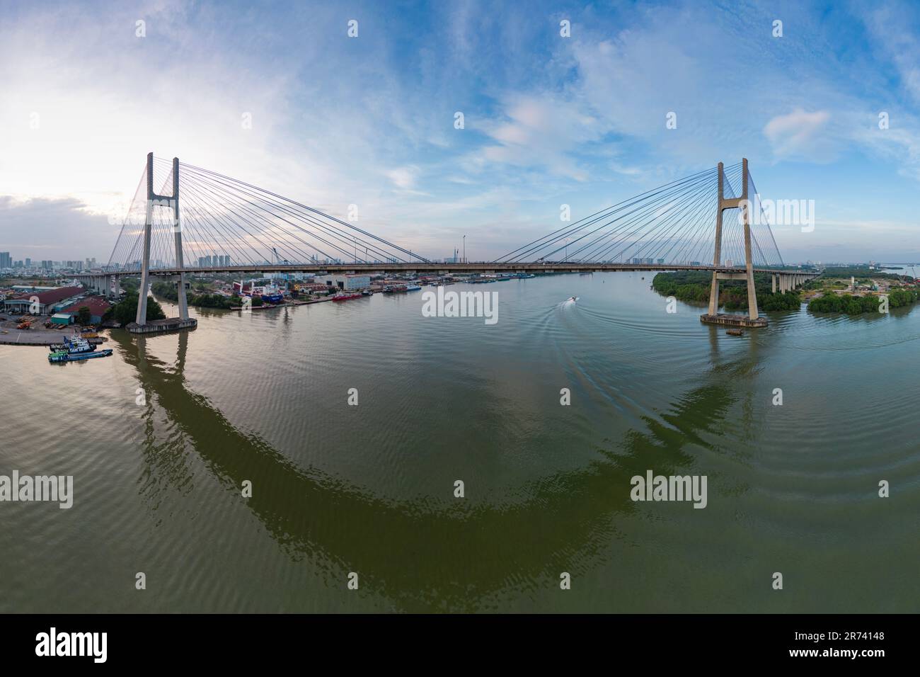 April 22, 2023: Phu My Bridge connects District 2 and District 7 of ...