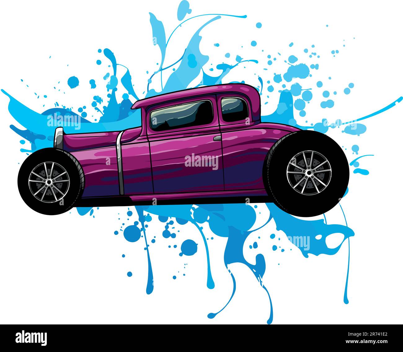 draw of hot rod car vector illustration design Stock Vector Image & Art ...