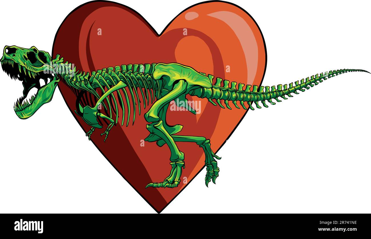 colored Tyrannosaurus skeleton image vector illustration design Stock Vector Image & Art - Alamy