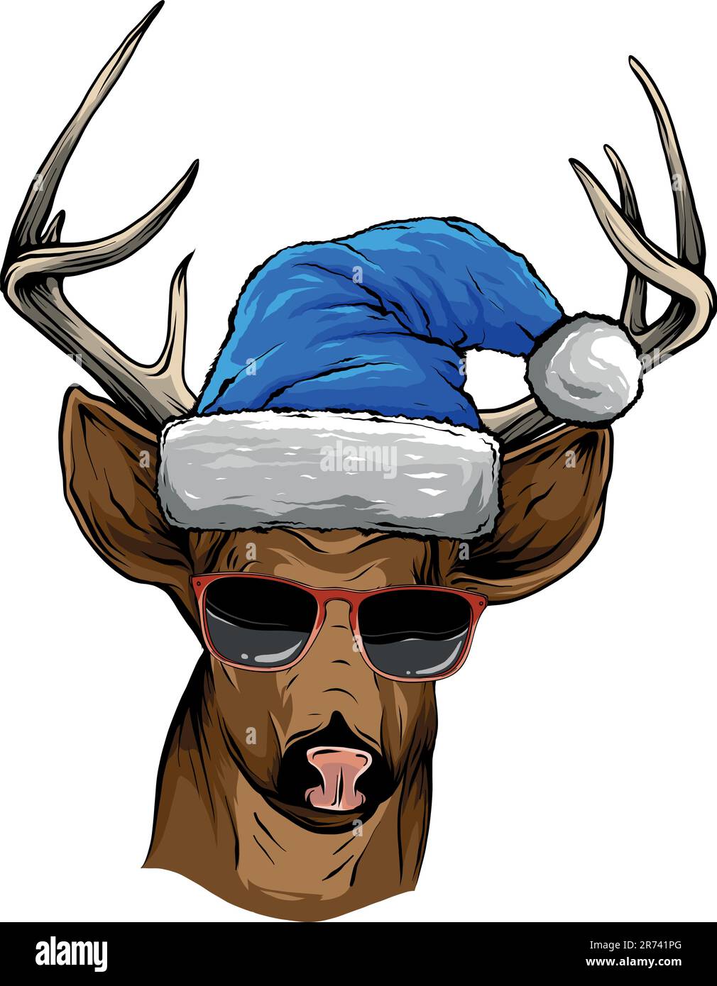 hand draw Deer head vector illustration design Stock Vector Image & Art ...