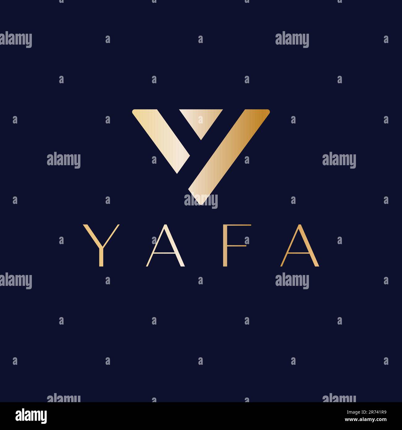 Yafa vector logo design. Diamond and letter Y logotype. Luxury ...
