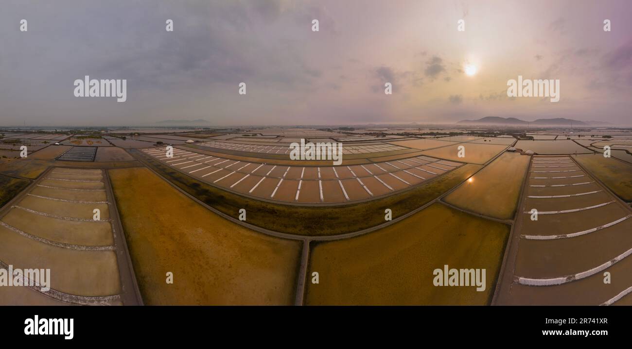 Salt fields in Long Dien town, Ba Ria Vung Tau province, Vietnam Stock ...