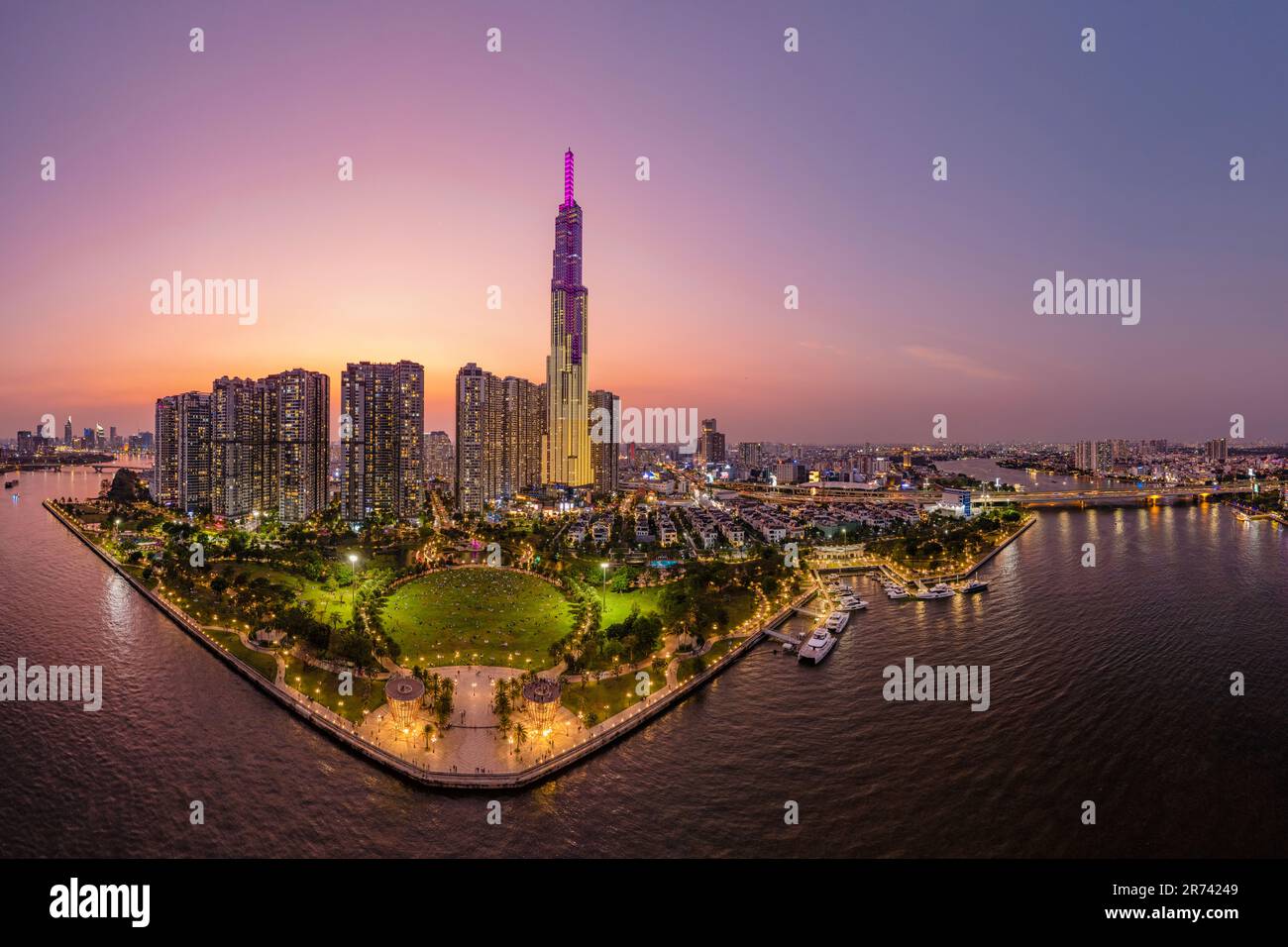 March 12, 2023: panoramic view of Landmark residential area, where 81 ...