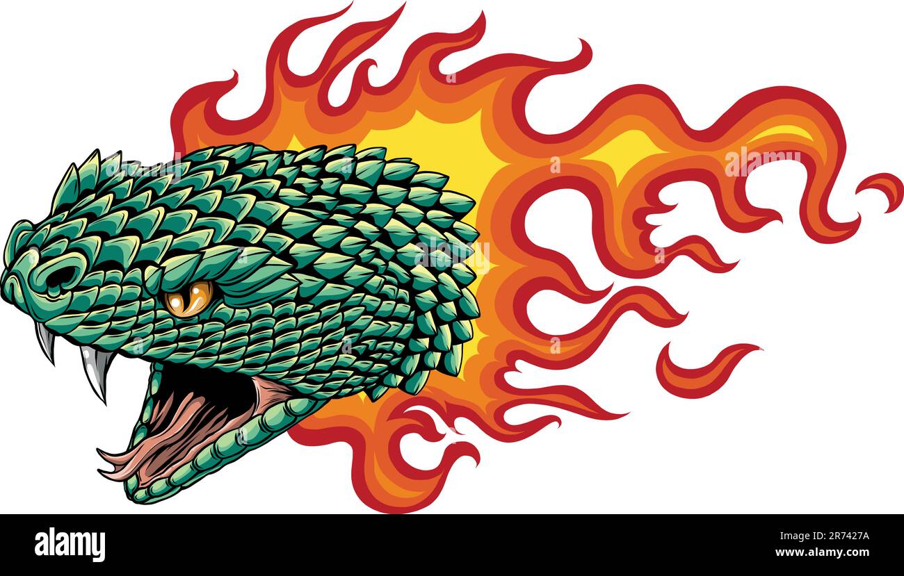 snake head hand drawn vector illustration design Stock Vector Image ...