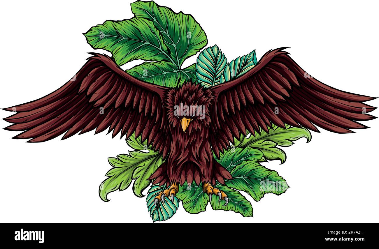 hand draw of eagle vector illustration design Stock Vector Image & Art ...