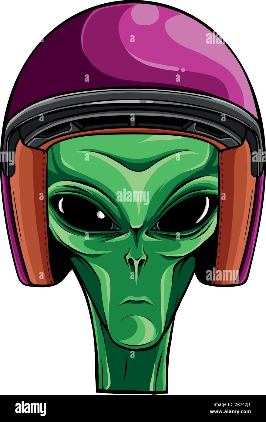 Alien head. vector illustration design of extraterrestrial humanoid ...