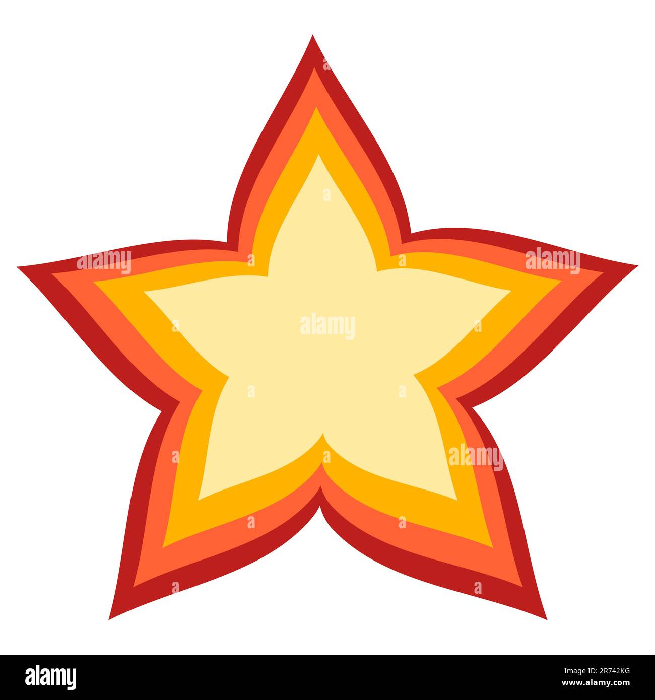 Colorful paper star flower. Design element. Vector illustration ...