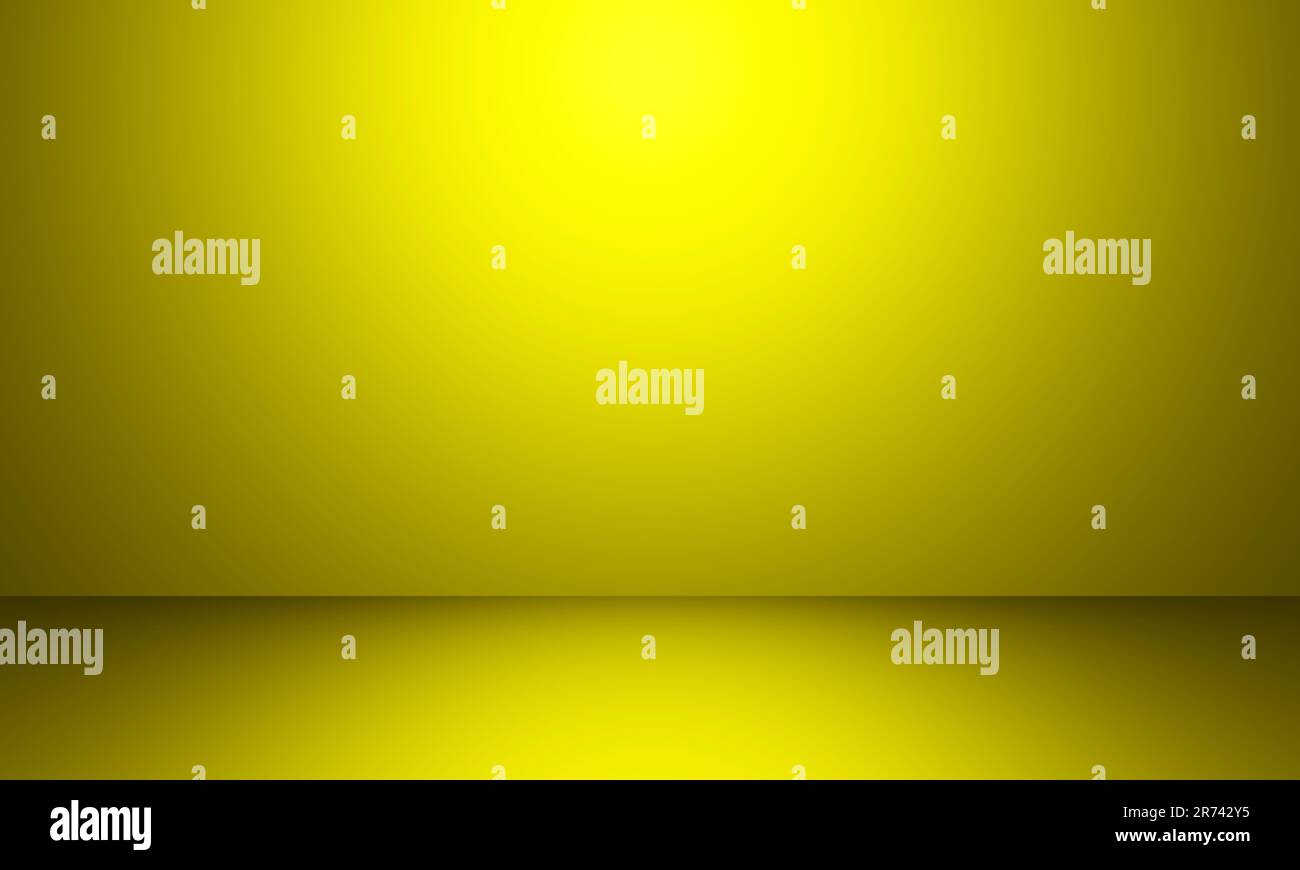 Plain yellow product 3d background rendering Stock Photo - Alamy