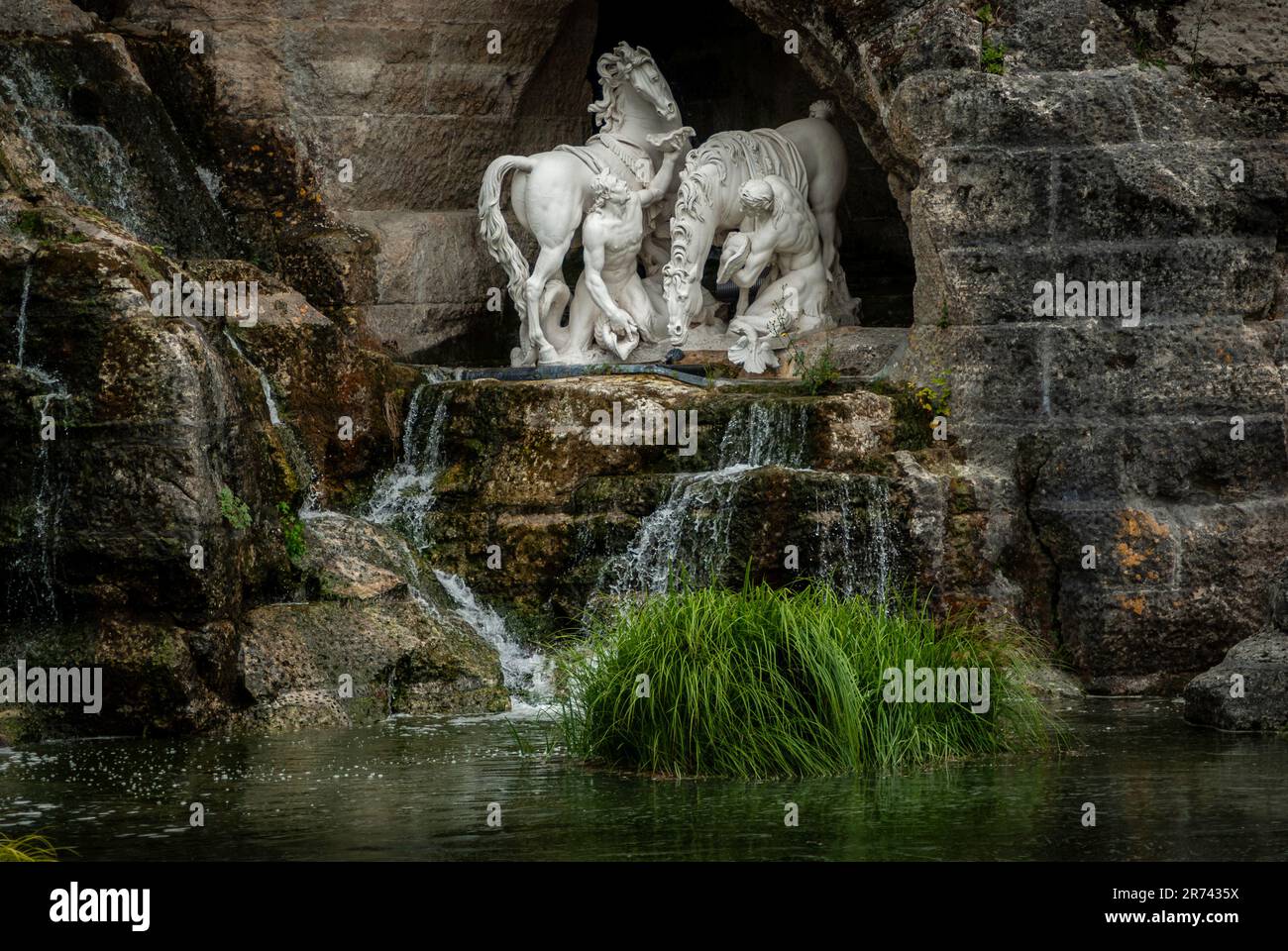 Detail of Apollo's Bath Grove in the gardens of Versailles Stock Photo ...