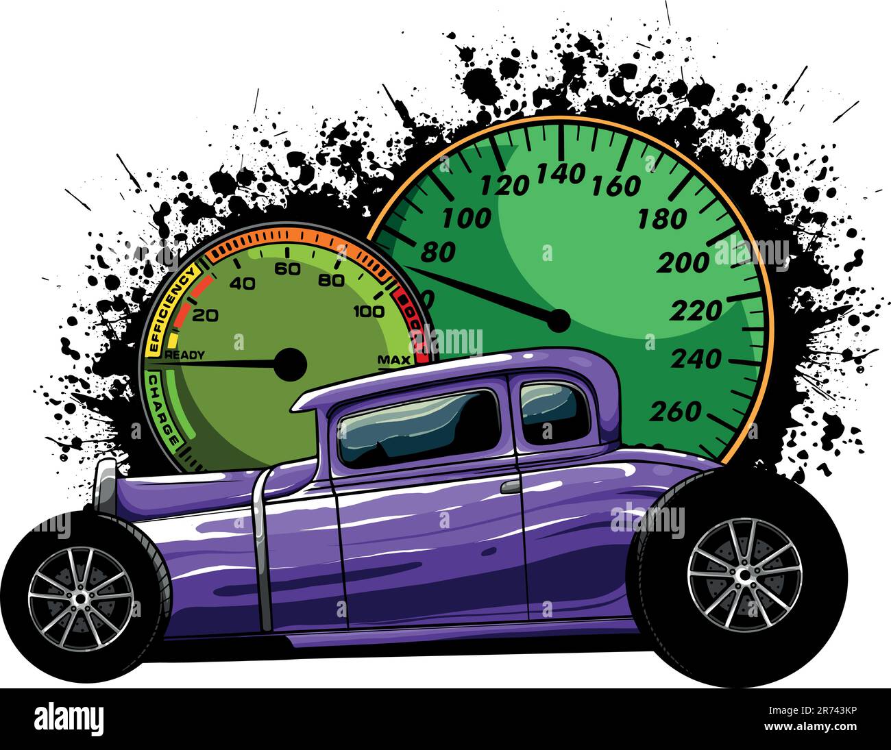 draw of hot rod car vector illustration design Stock Vector Image & Art ...