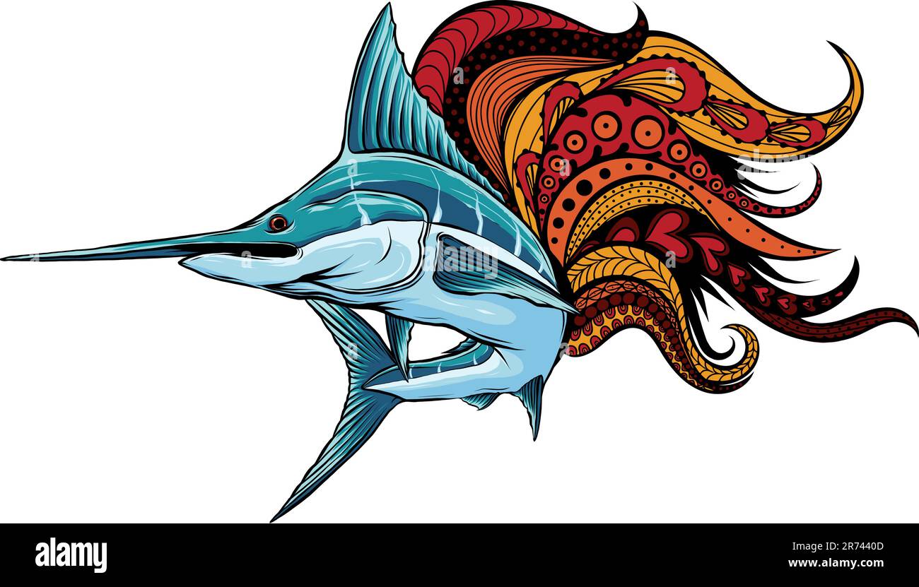 Marlin Fish Drawings