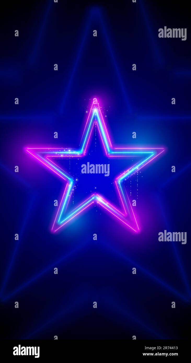 Neon Star Wallpaper