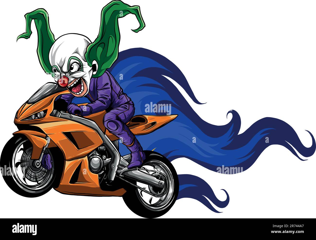 Two man riding motorcycle Cut Out Stock Images & Pictures - Alamy