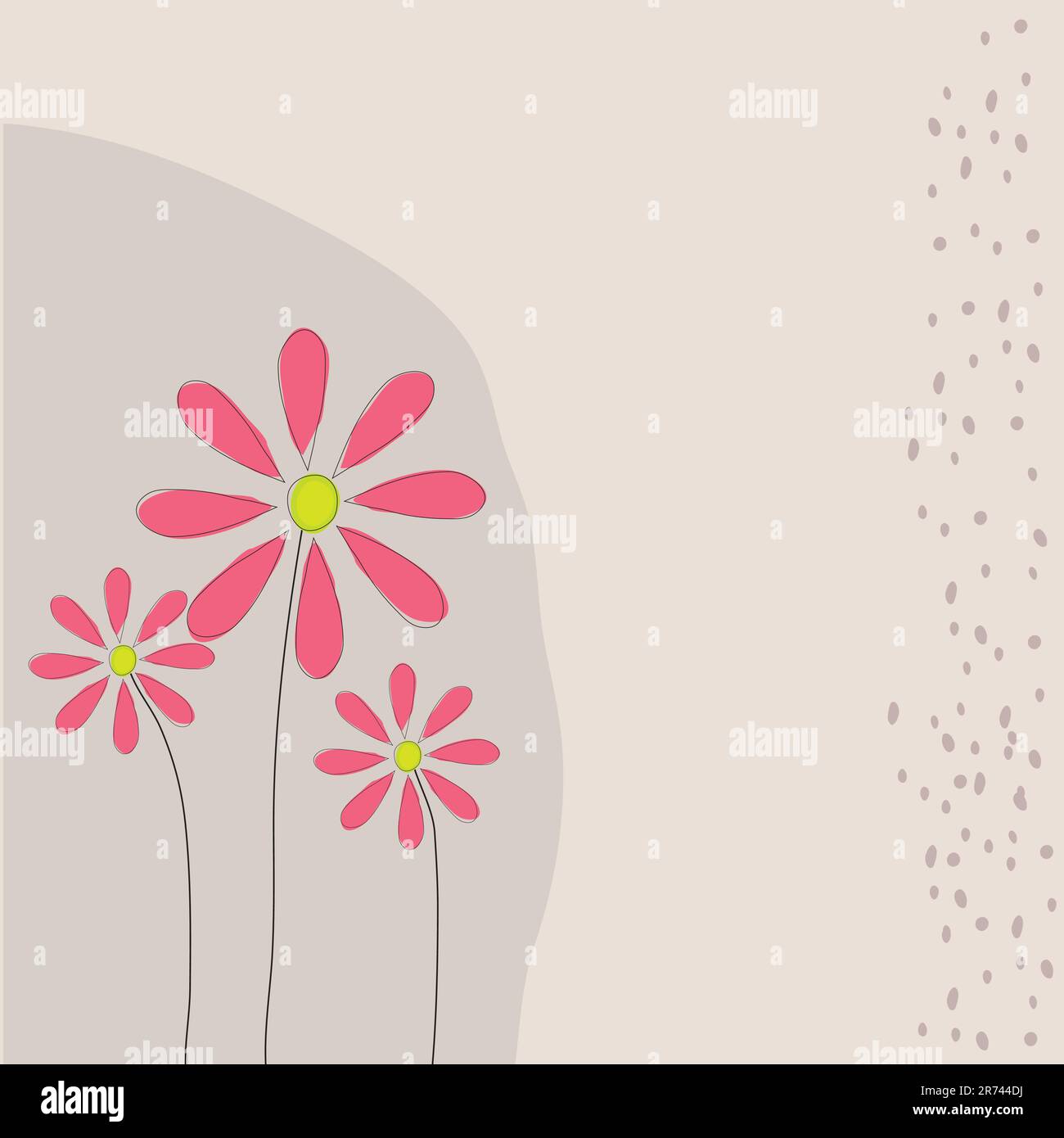 Colourful Spring flowers background. Vector illustration Stock Vector ...