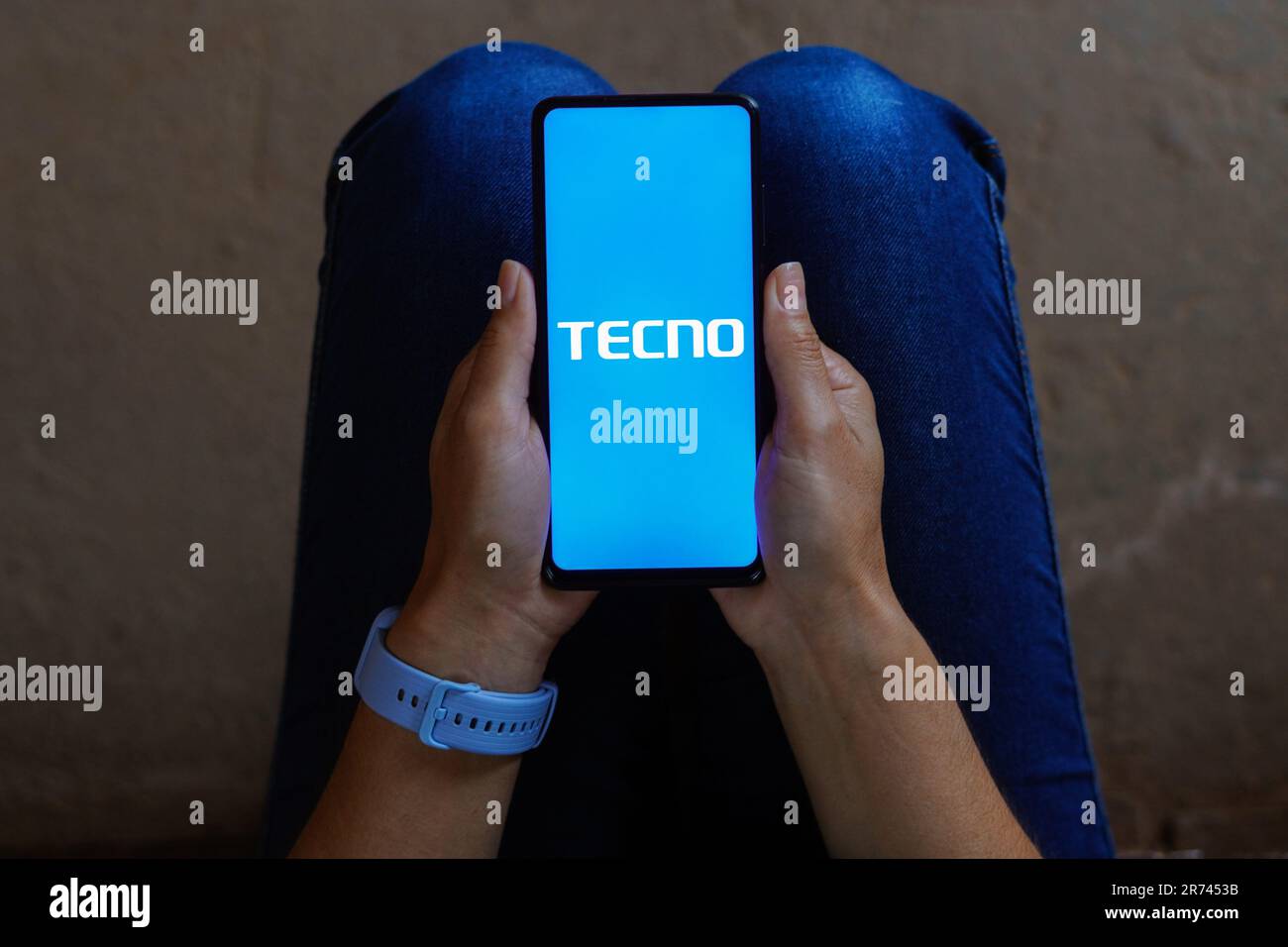 Brazil. 12th June, 2023. In this photo illustration, the Tecno Mobile logo is displayed on a ...