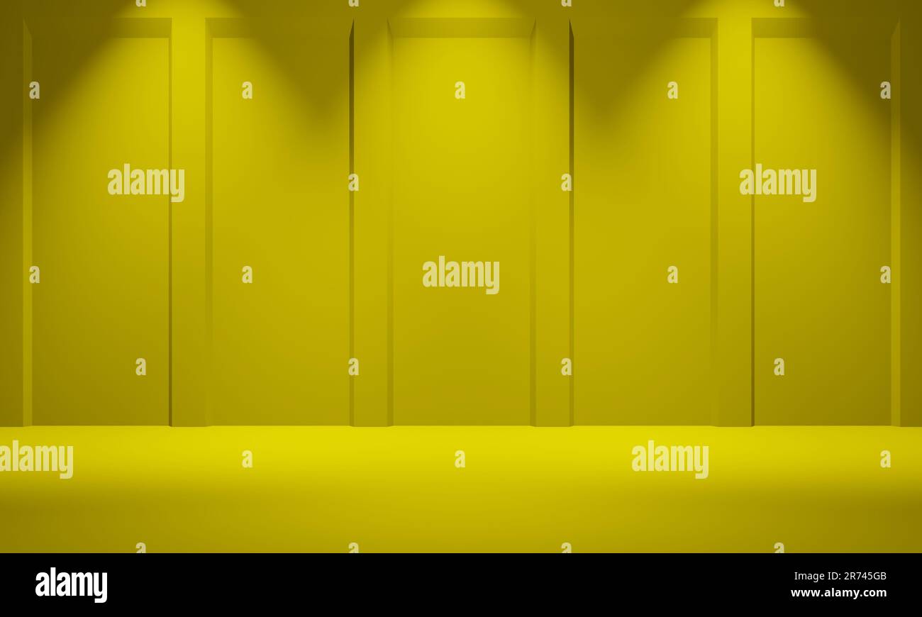 Minimalist and modern 3D rendering of studio space background design ...