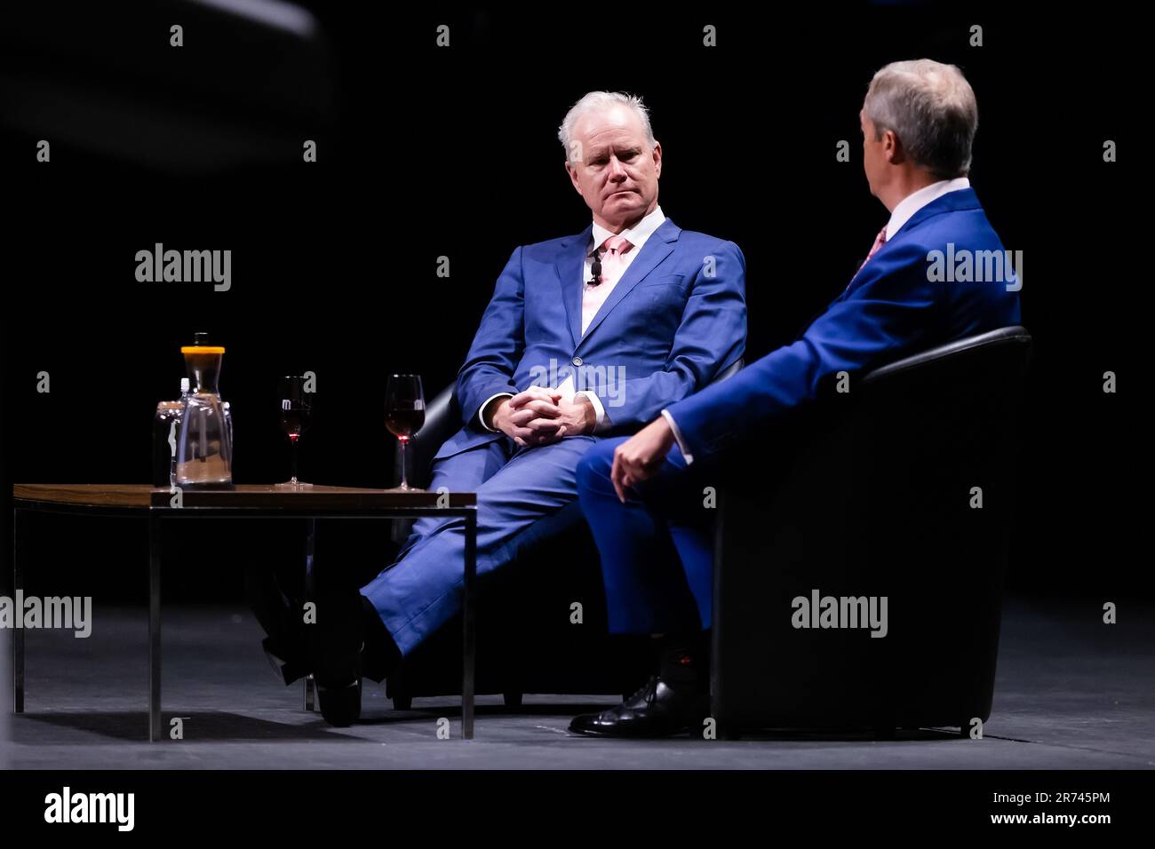 MELBOURNE, AUSTRALIA - SEPTEMBER 26: Nigel Farage and Ross Cameron take ...