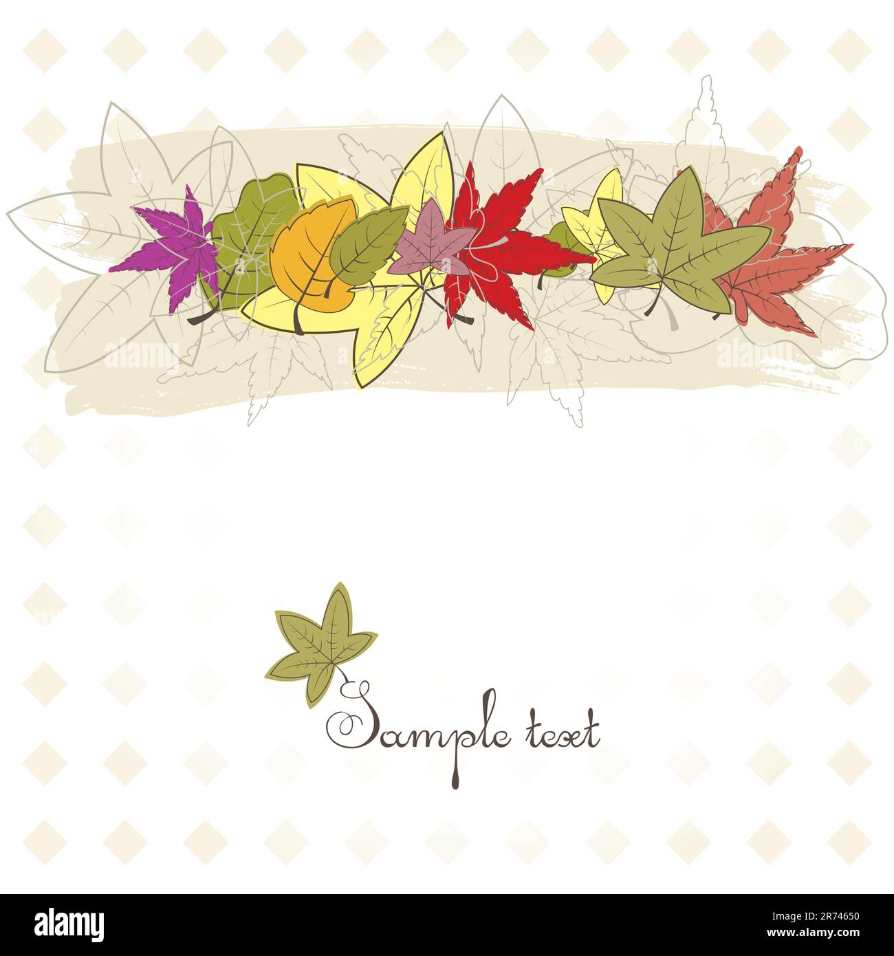 Brown autumn background.Vector illustration Stock Vector Image & Art ...