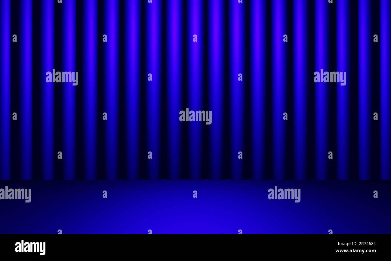 blue curtain backdrop for opera, cinema or theater stage drapes and ...