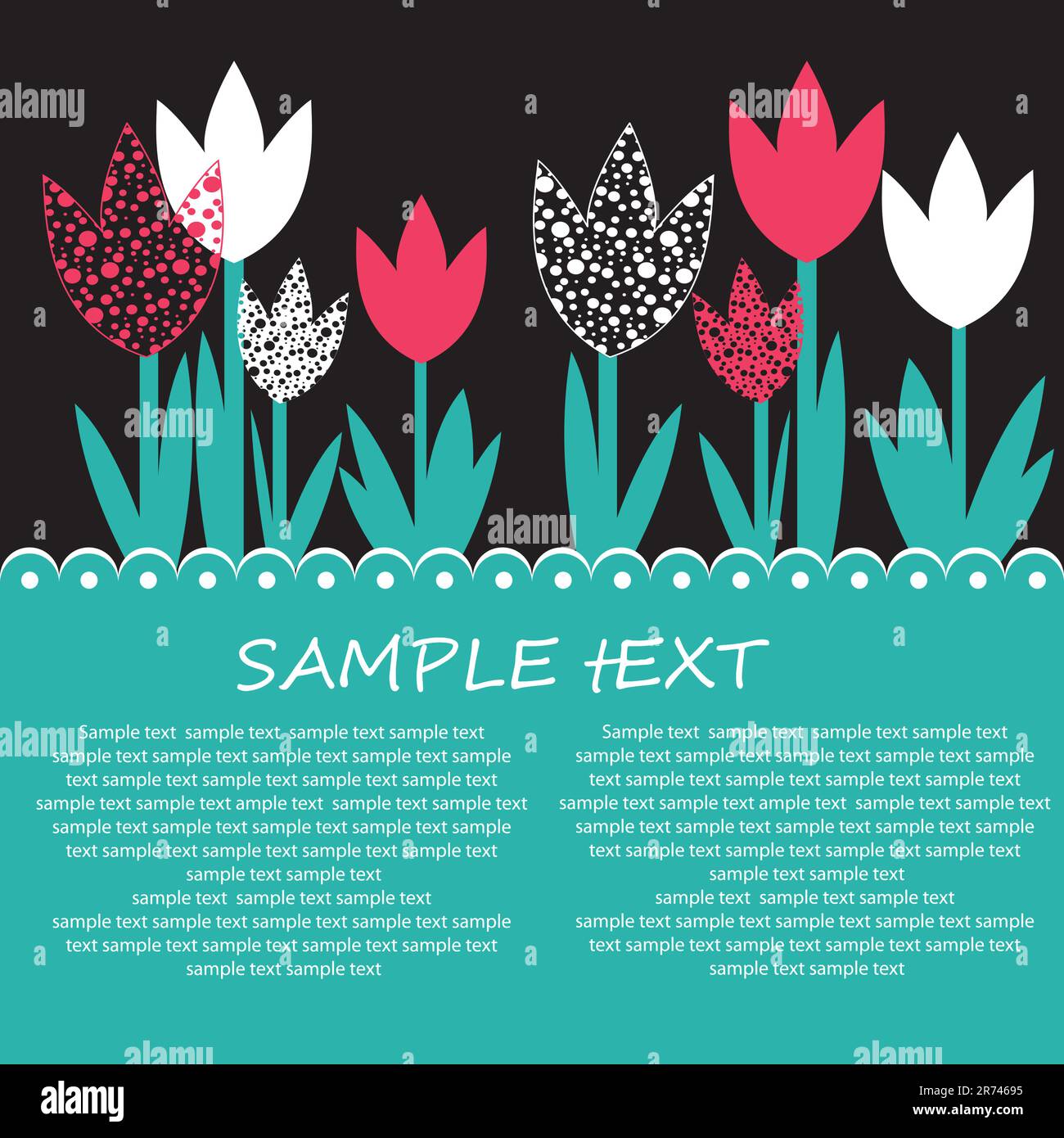 Colourful Spring flowers background. Vector illustration Stock Vector ...